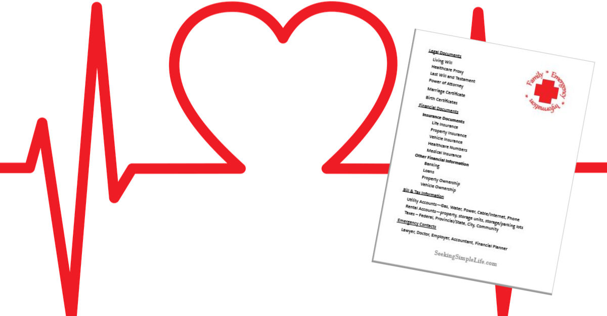 How to Create a Family Emergency Binder | Seeking Simple Life